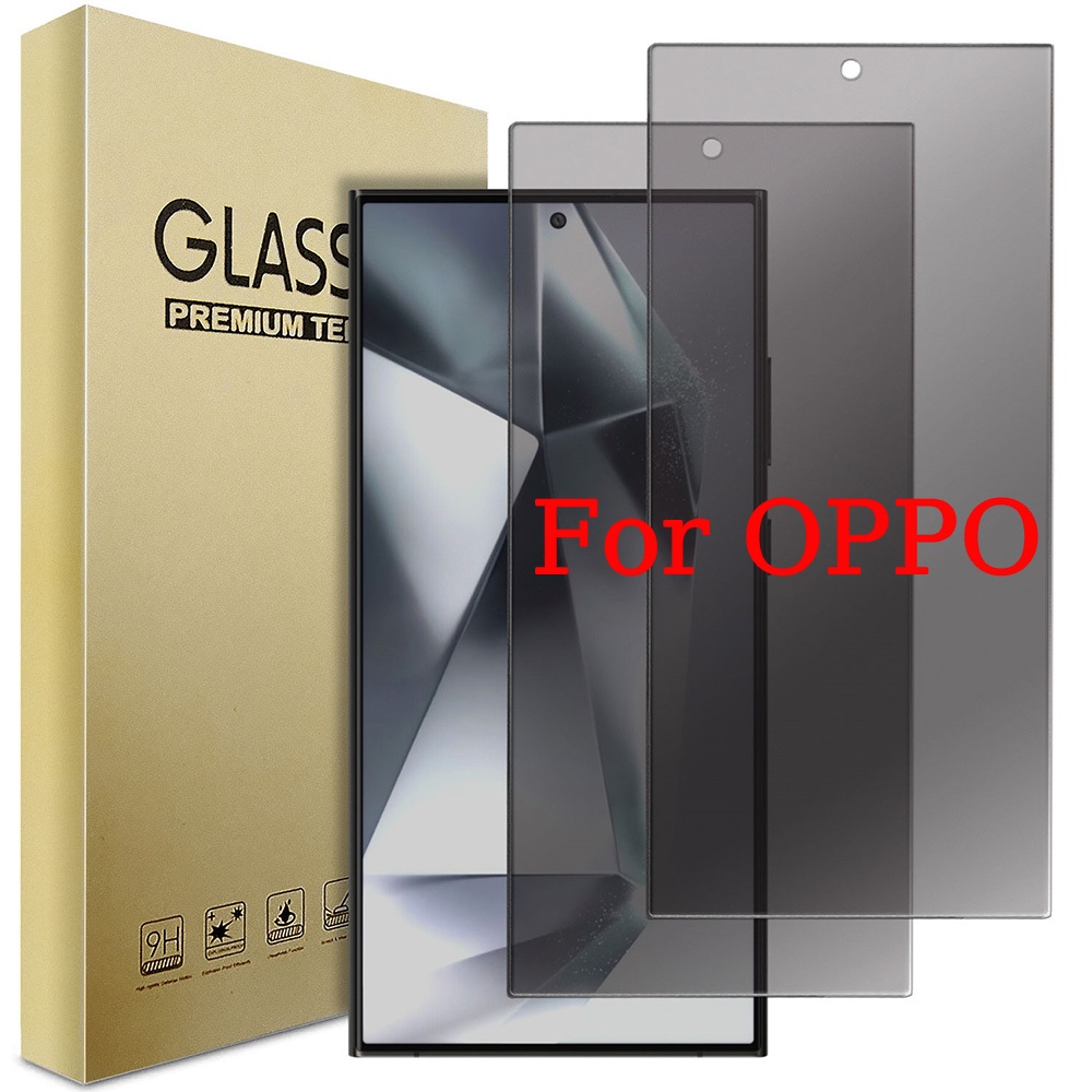 Privacy Tempered Glass For OPPO A16 A17K A60 A3S A94 A95 A92 A78 A54 ...