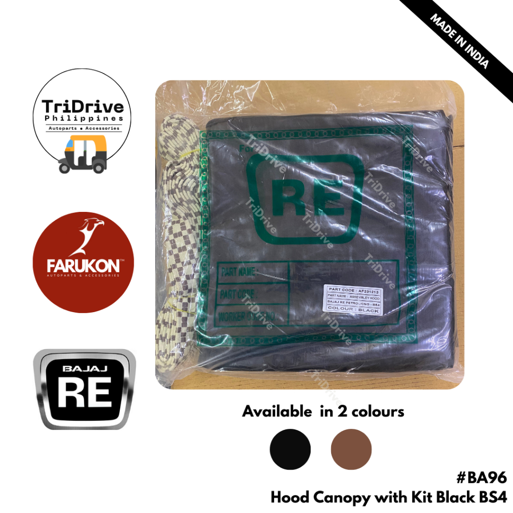 Bajaj RE Hood Canopy (Bubong) BS4 & BS6/Facelift -AF231213, AF231214 ...