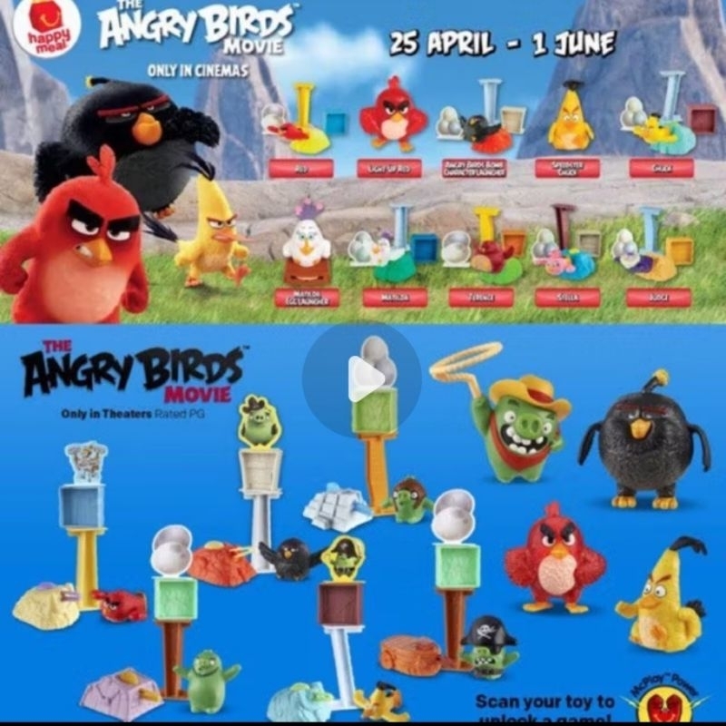 Angry Birds Sealed Mcdo Happy Meal toy A6 | Shopee Philippines