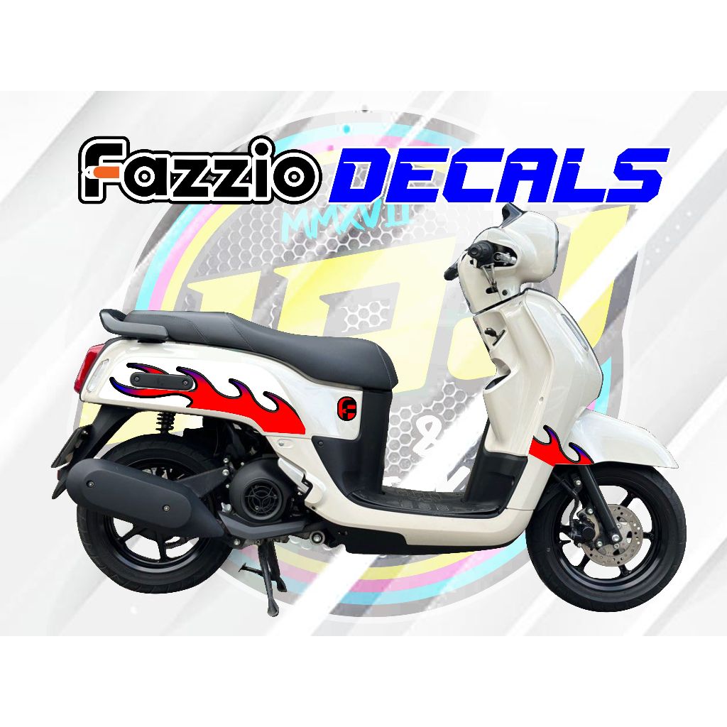 Yamaha Fazzio Flame Decals Sticker -High Quality | Shopee Philippines
