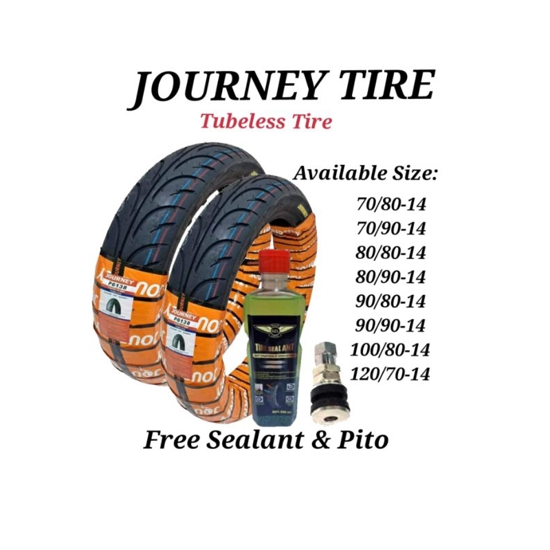 JOURNEY TIRE FREE SEALANT & PITO | Shopee Philippines