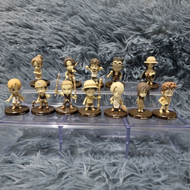 Authentic FC Figure Collection Set Luffy, Zoro, Sanji, Robin,Franky ...