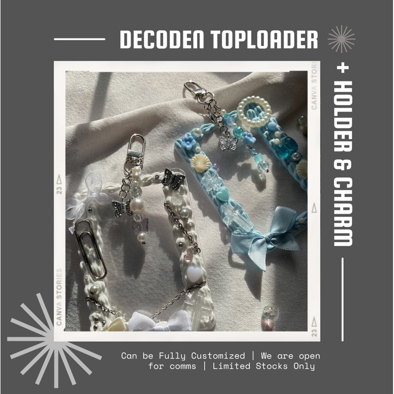 PART 2 ONHAND NEW 5/11/25 DECODEN Toploader Keychain Holder Decorated ...