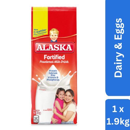 Alaska Fortified Powdered Milk Drink 1.9kg | Shopee Philippines