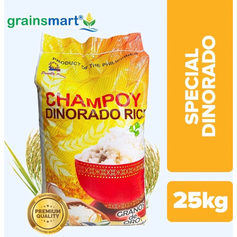 Grainsmart CHAMPOY DINORADO Special RiceLocal25kg | Shopee Philippines