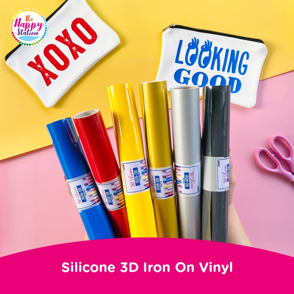 THE HAPPY STATION | Silicone 3D Iron-On Vinyl | Shopee Philippines