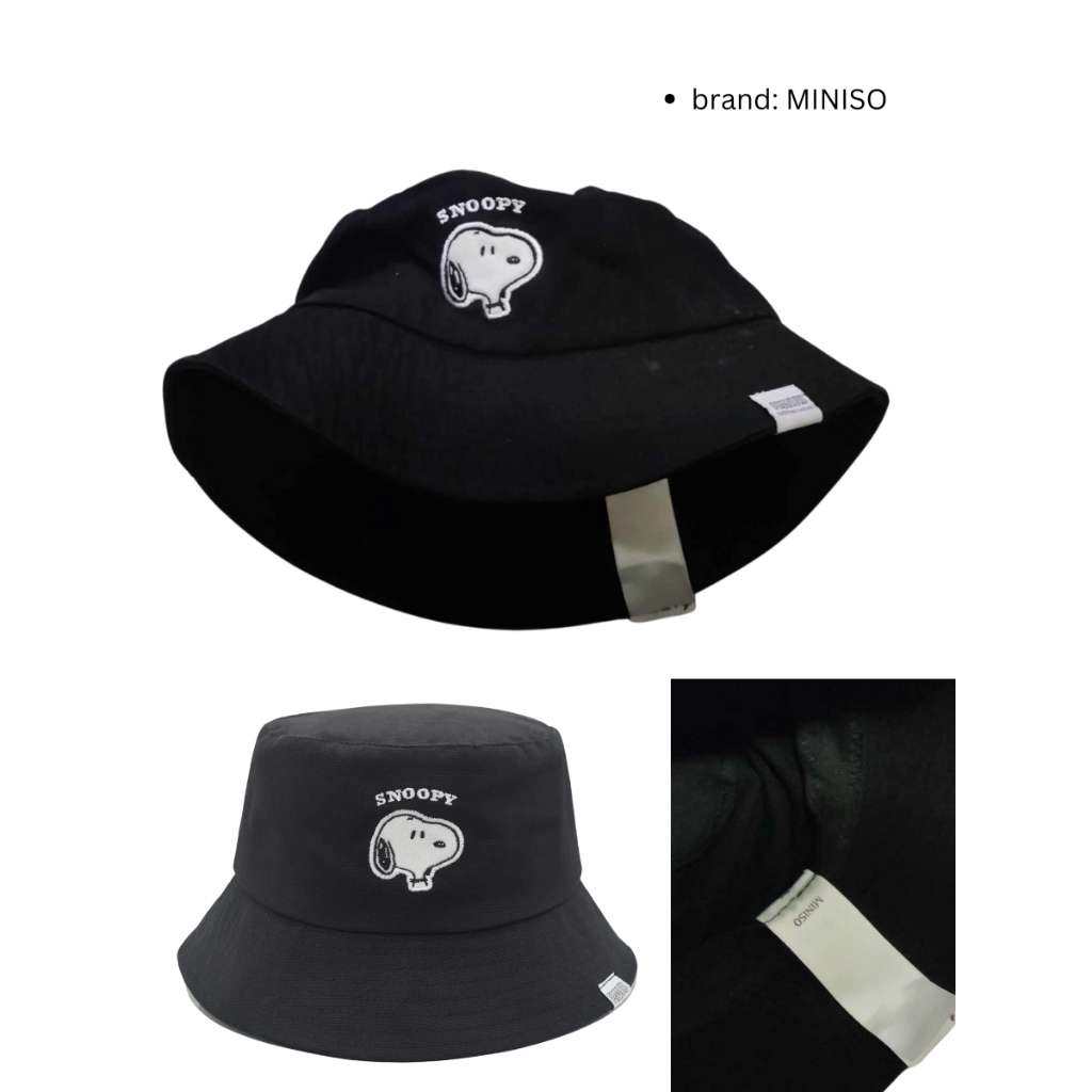 Snoopy Bucket Men Hat Unisex Miniso | Shopee Philippines