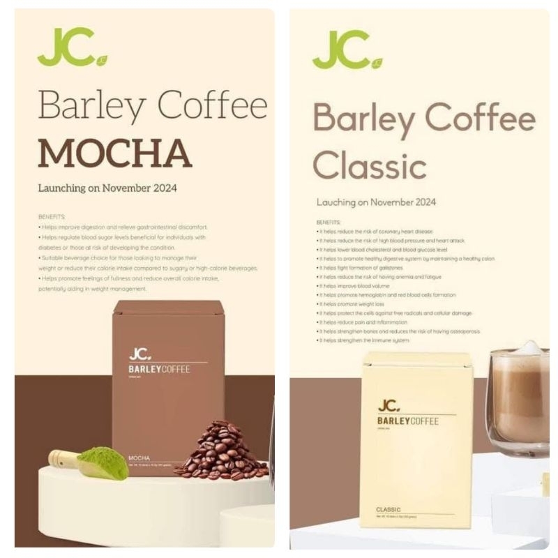 JC BARLEY COFFEE (CLASSIC AND MOCHA) 1BOX | Shopee Philippines
