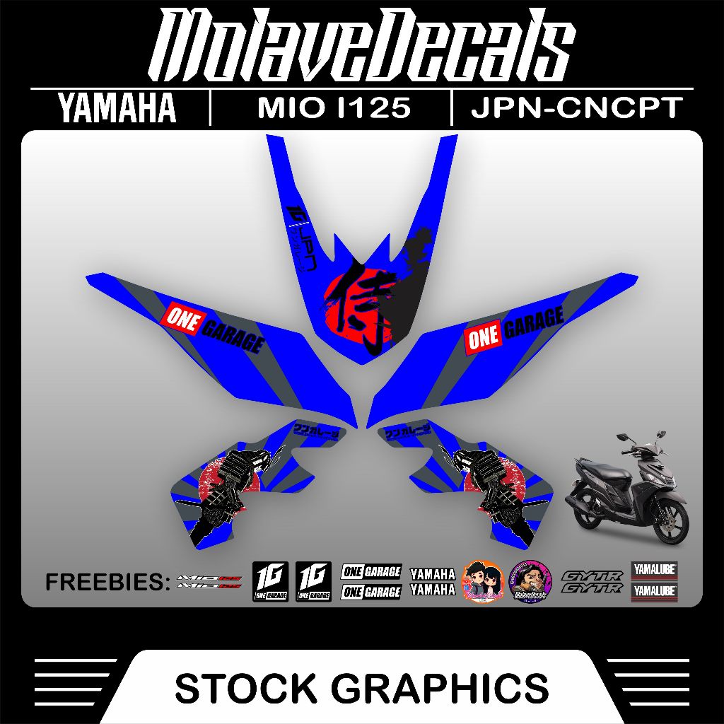 Yamaha Mio i125 OneGarage Japan Concept Blue | Shopee Philippines