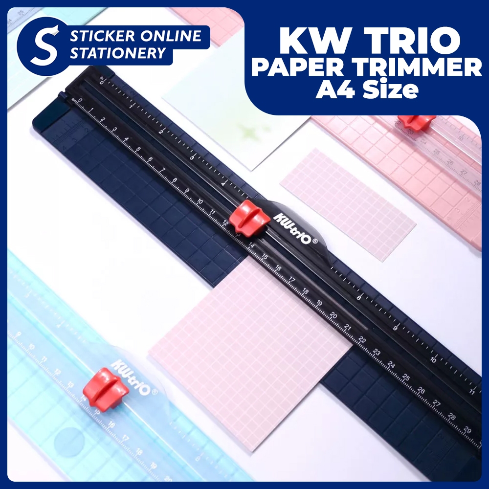KW Trio Paper Trimmer Portable Pastel Paper Cutter A4 Size for Crafting ...