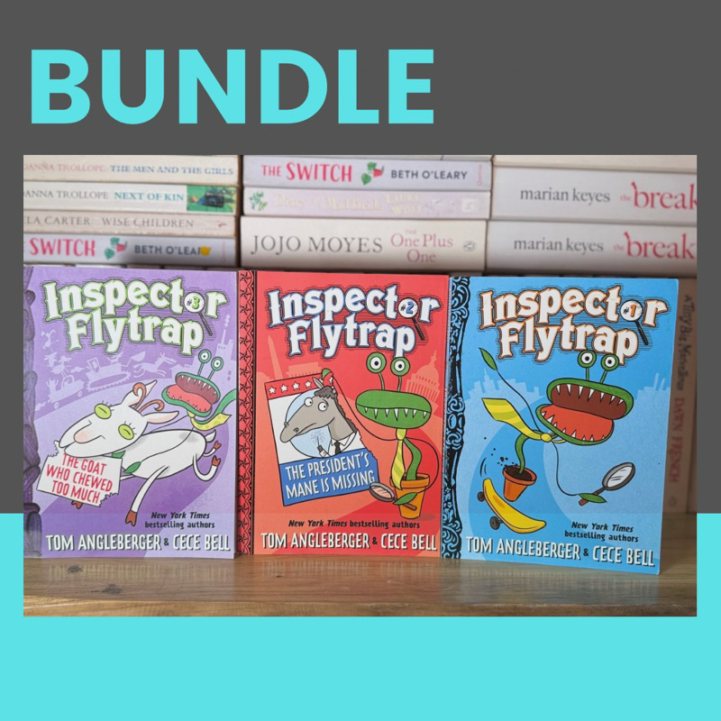 Bundle Inspector Flytrap by Tom Angleberger and Cece Bell Humor Mystery ...