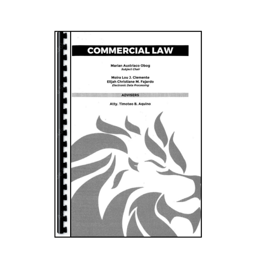 Bedan Red Book - Commercial Law only - 2024 edition - Law Book - Bar ...