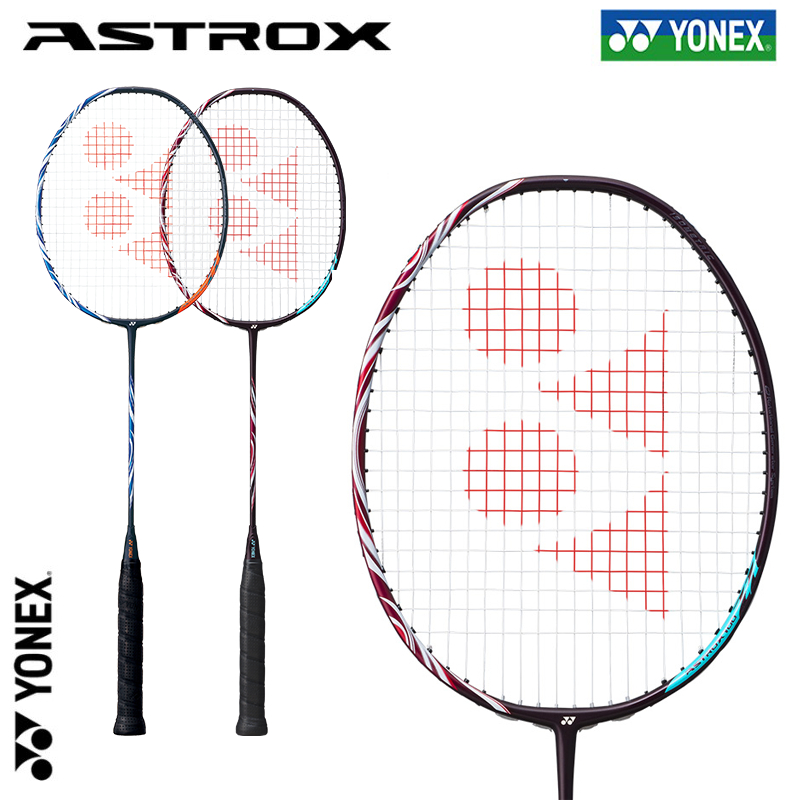 2pcs YONEX ASTROX 100ZZ Kurenai/Dark Navy Badminton Racket NANOFLARE 1000Z Full Carbon 4U 26 ...