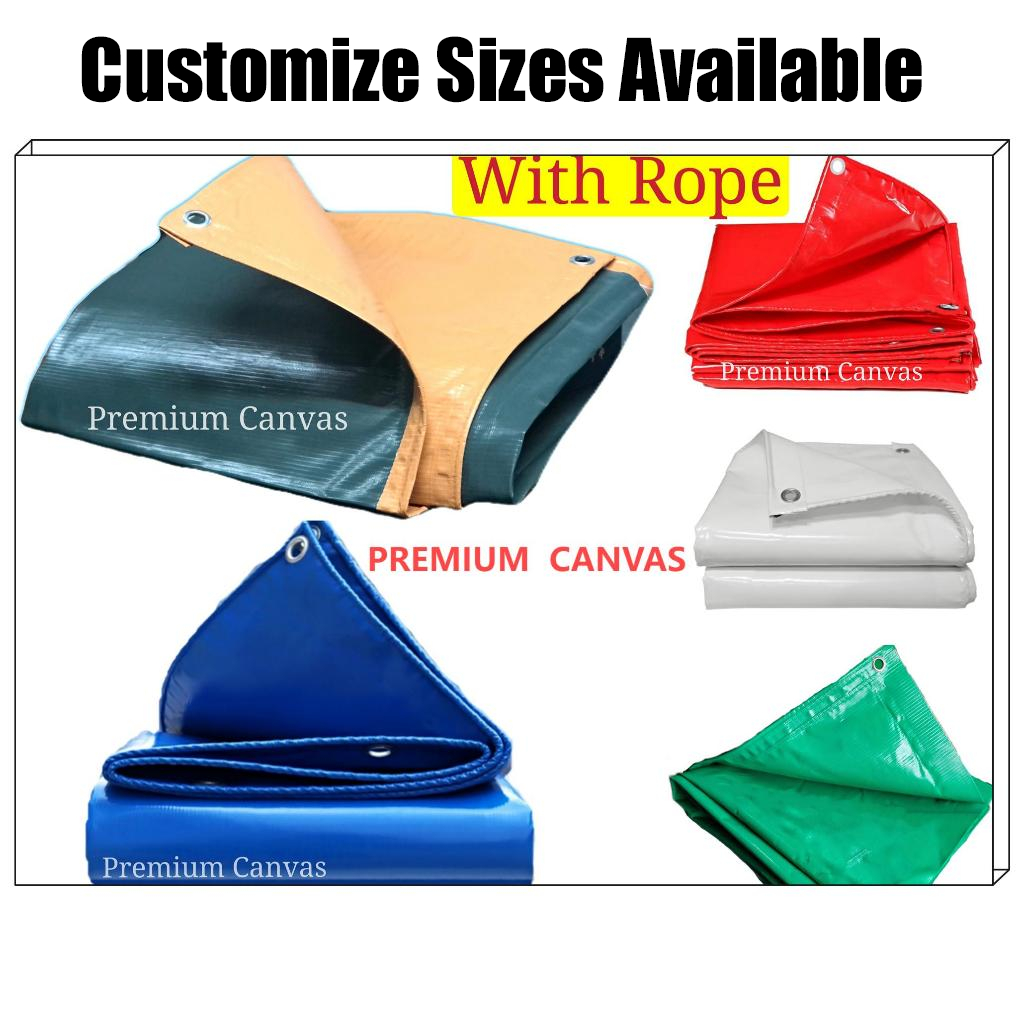 Customize Sizes Lona Trapal Tolda Rubberized Makapal Waterproof Sun ...