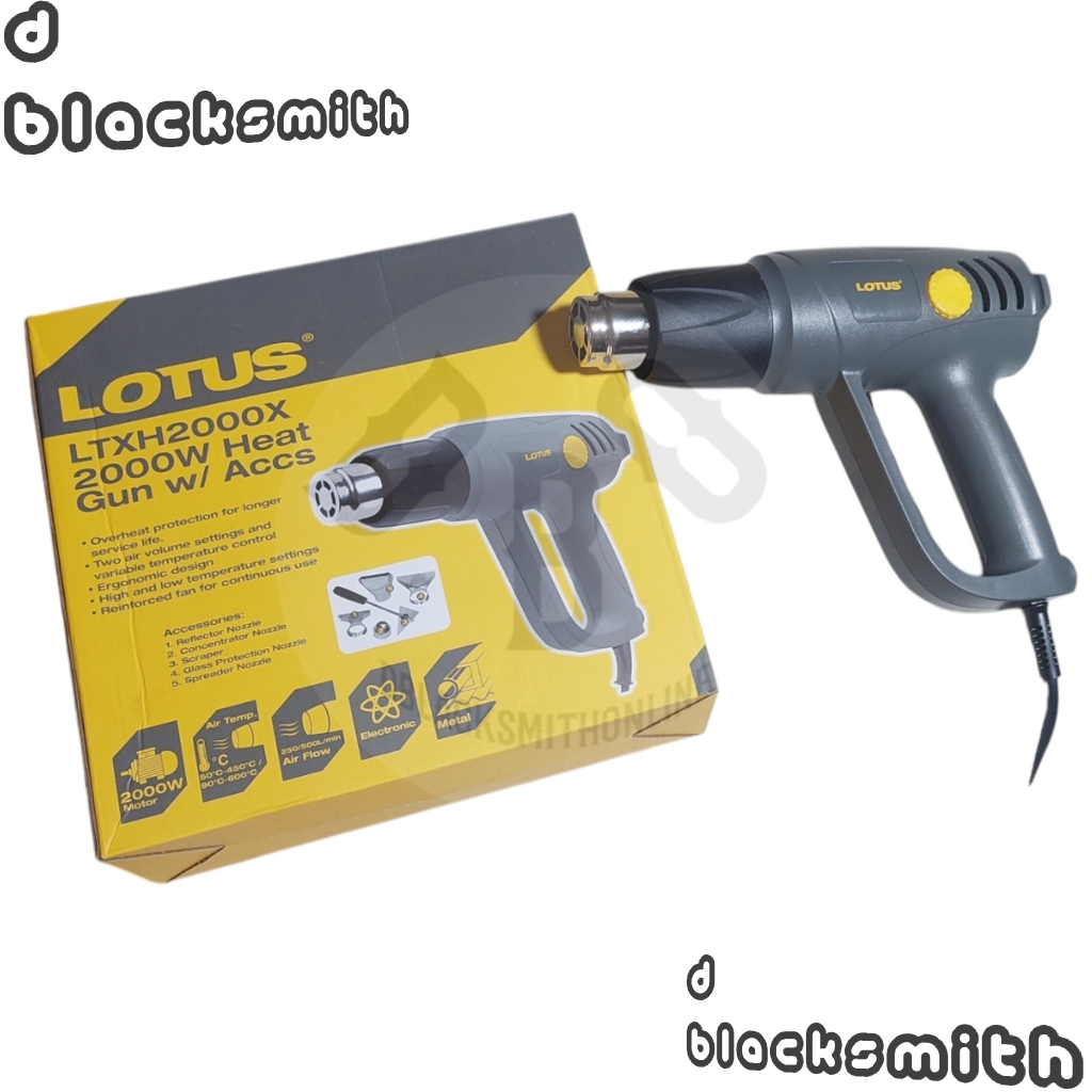 Original Lotus Electric Heat Gun 2000w with Accessories LTXH2000X ...