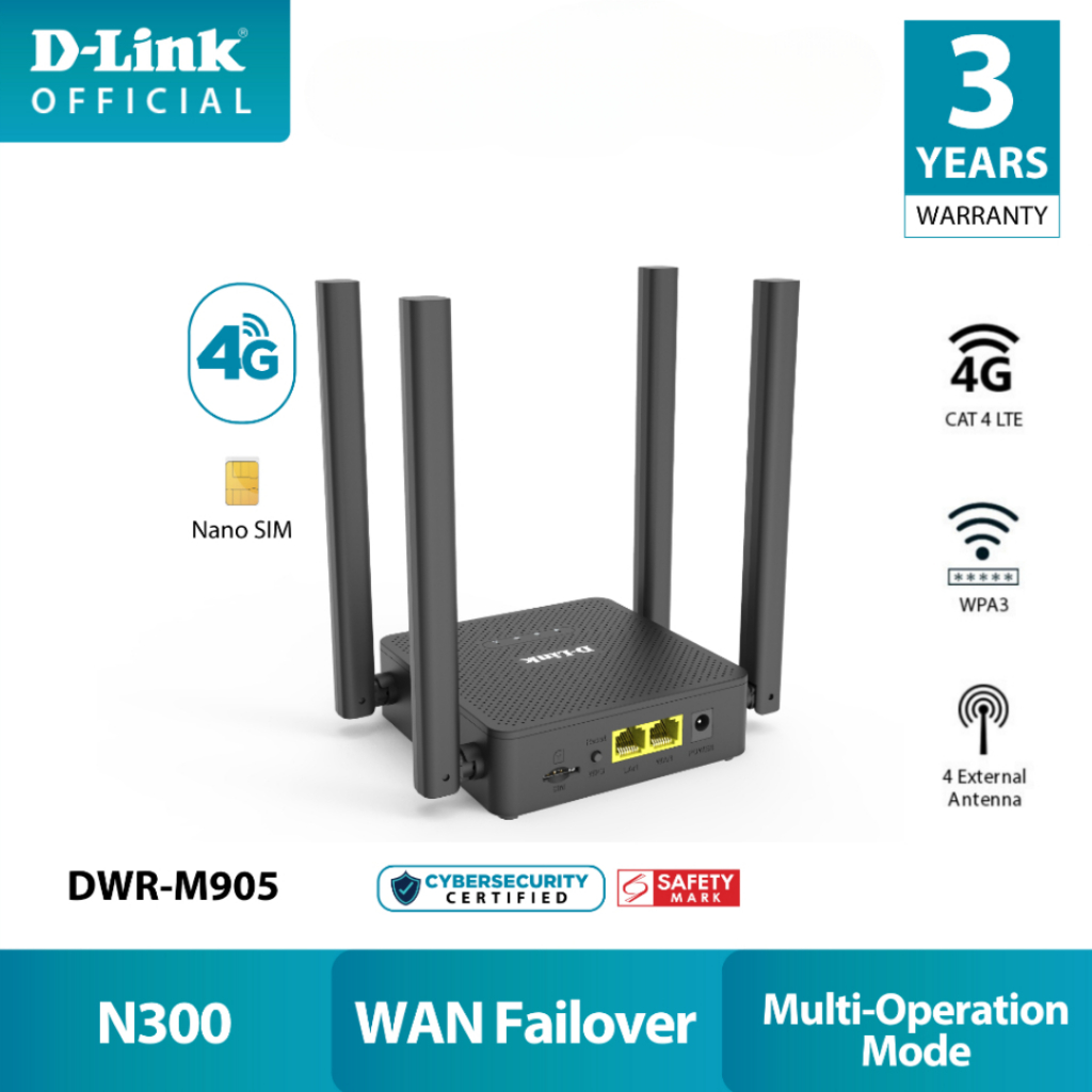 D-Link DWR-M905 4G LTE Wi-Fi Mobile Router 4G LTE Wi-Fi Mobile Router4G ...