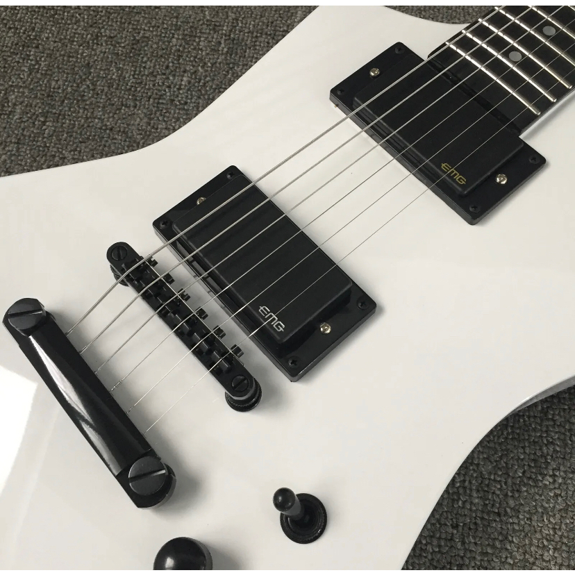 Factory Guitar Explorer ESP Electric Guitar White Solid Body Snake ...