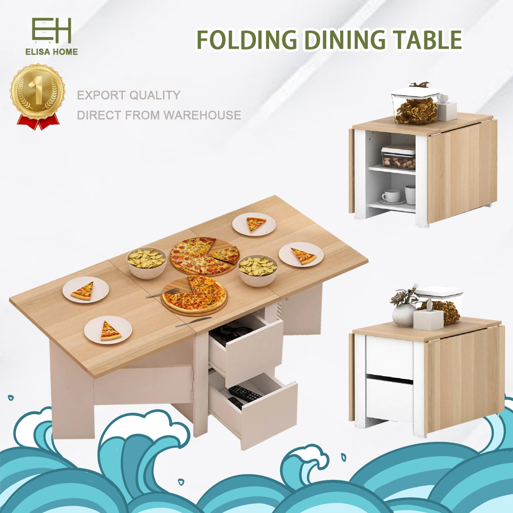 Dining table/family wooden multifunctional folding table//computer ...