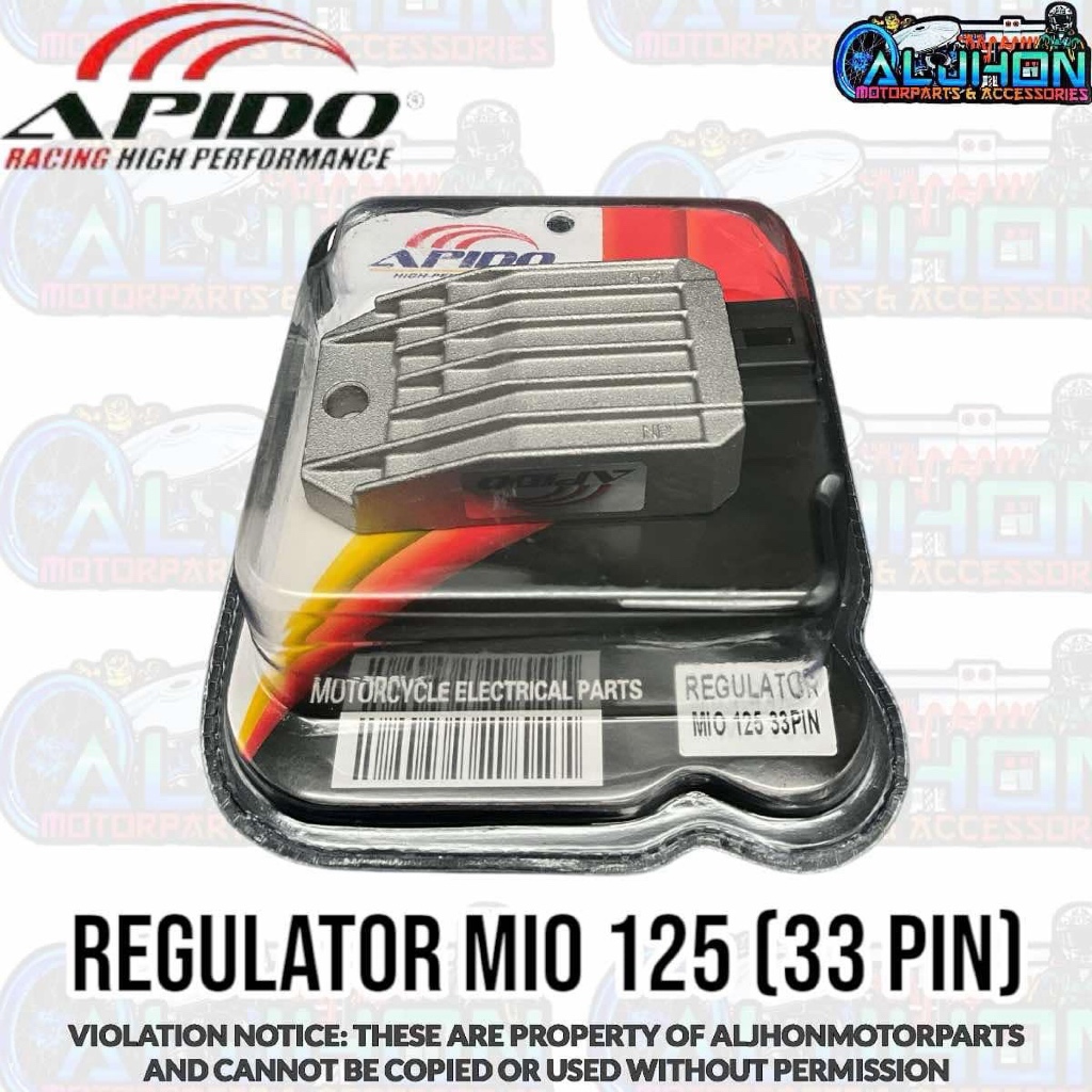 APIDO HIGH-PERFORMANCE REGULATOR MIO 125 (33 PIN) | Shopee Philippines