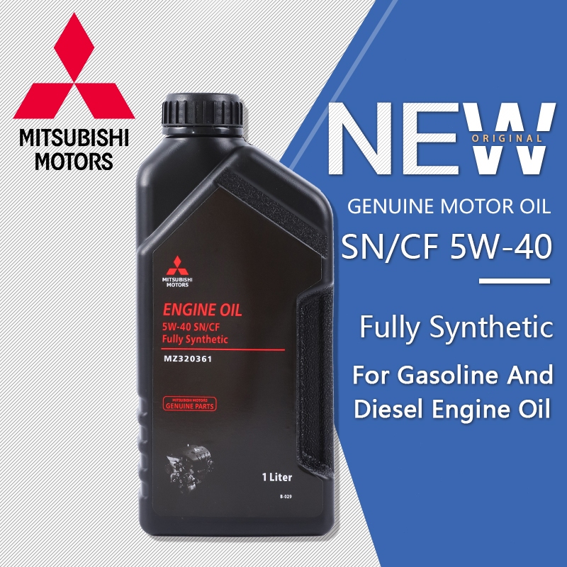Mitsubishi Motor Oil 5W-40 SN/CF 1L Fully Synthetic Diesel and Gasoline ...