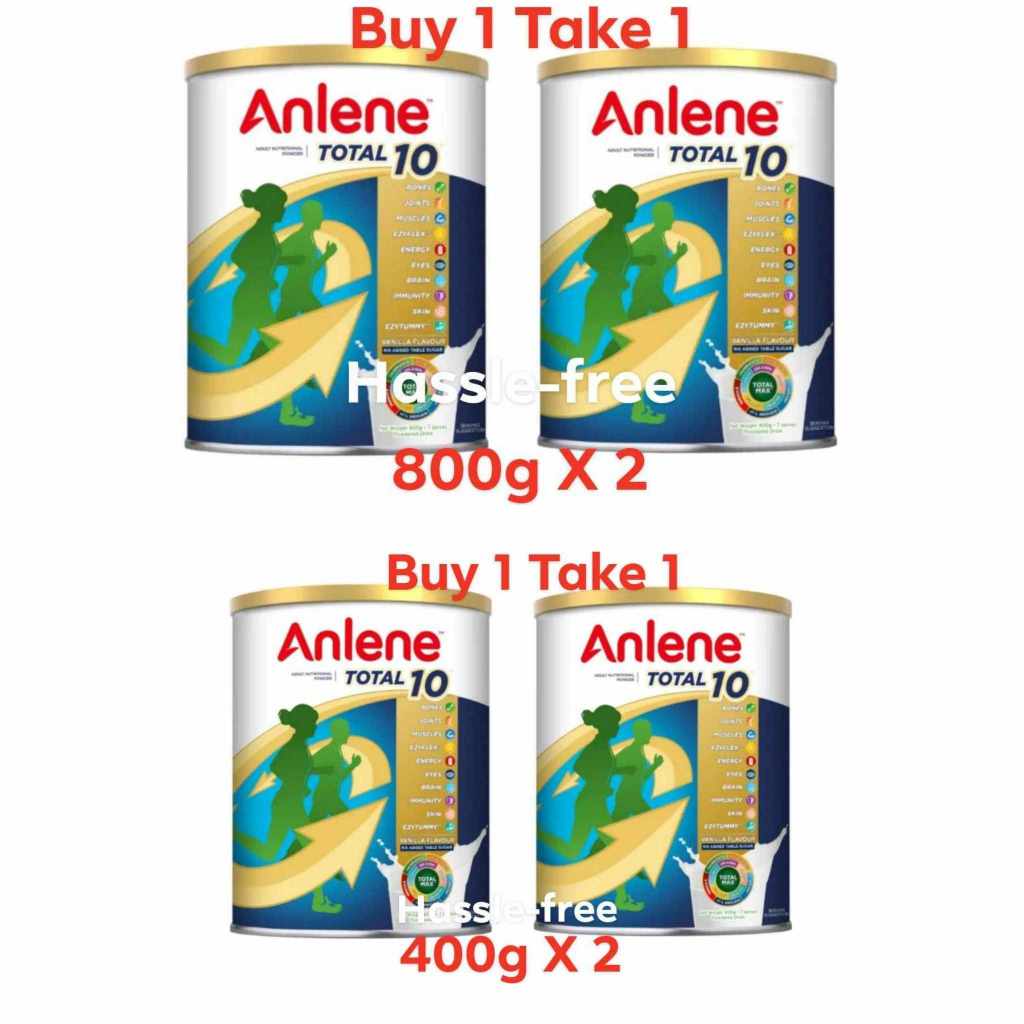 B1T1 ANLENE TOTAL 10 VANILA FLAVOR (800g/400gX2) MADE IN NEW ZEALAND | Shopee Philippines