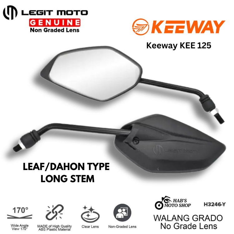 Keeway KEE 125 LEGITMOTO Brand High-Quality Leaf Type Black Long Stem ...