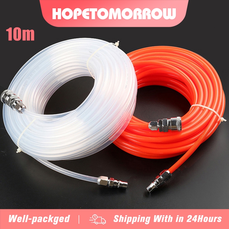 10m Pneumatic Air Hose 8mm OD 5mm ID with Quick Connector for Air ...