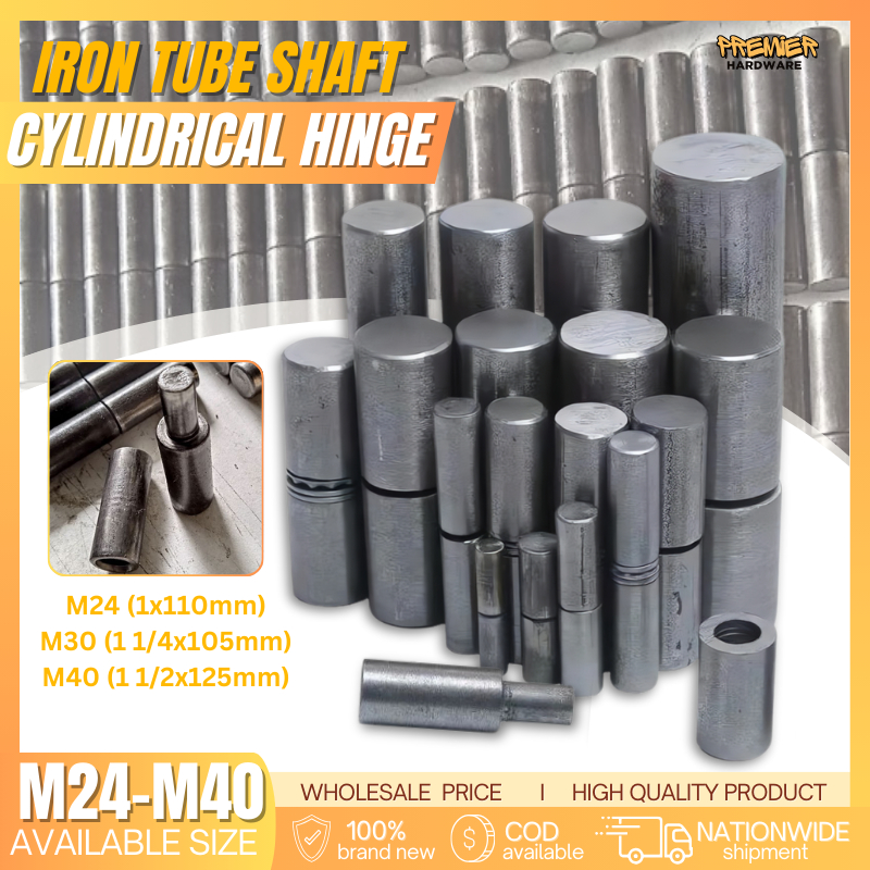 Cylindrical Hinges Iron Welding Door Shaft Door Cylinder 24mm to 40mm ...
