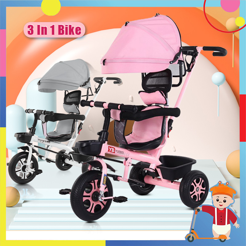 Bike for Baby 3 Wheels Trolley Bike for Kids stroller bike | Shopee Philippines
