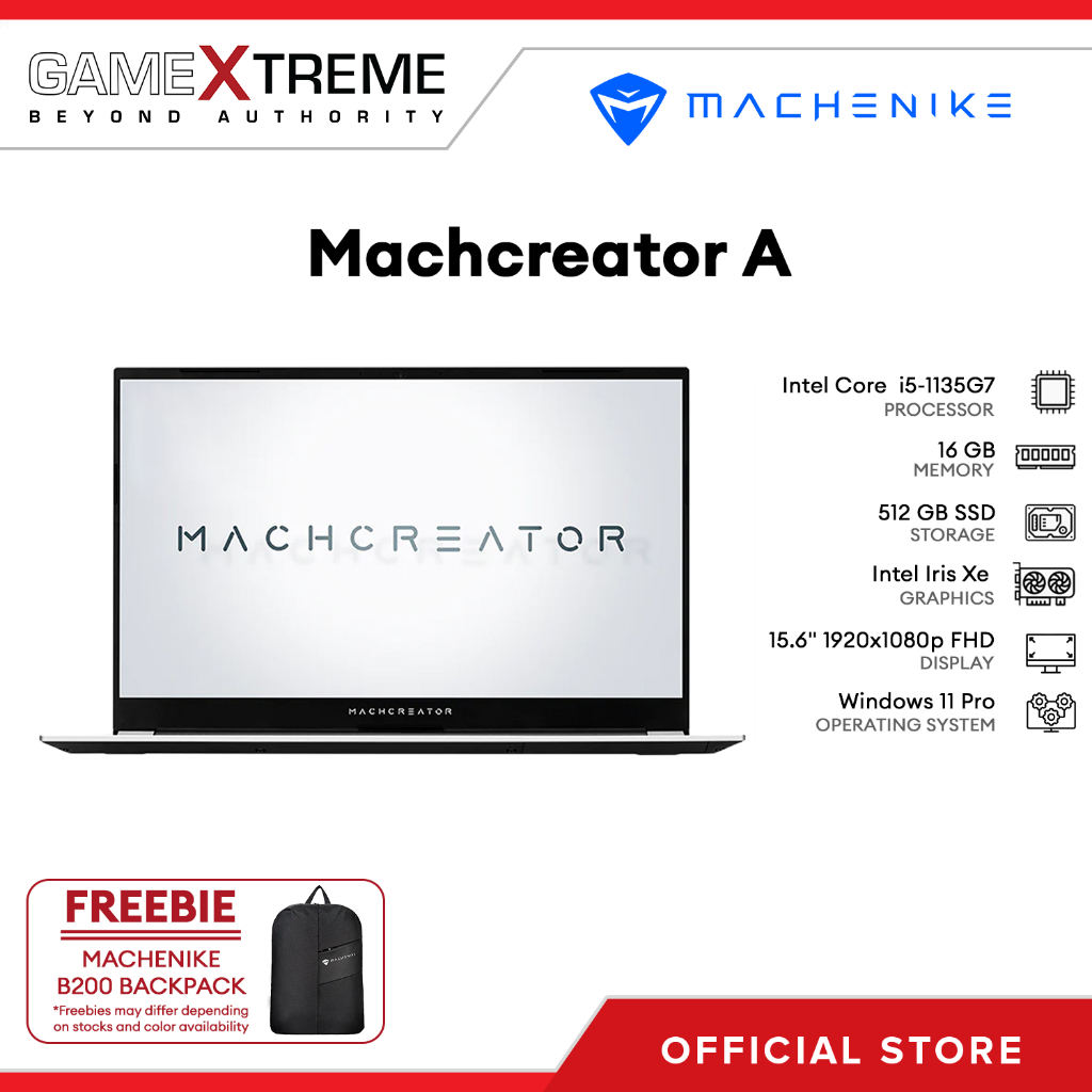 Machcreator A Laptop 15.6" FHD i5-1135G7 16GB/512GB SSD Win 11 Pro ...