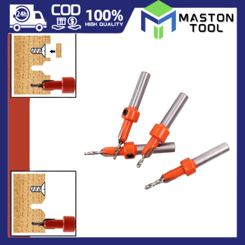COUNTERSINK AND SCREW SET PILOT DRILL BITS COUNTER SINK SCREW SINK ...