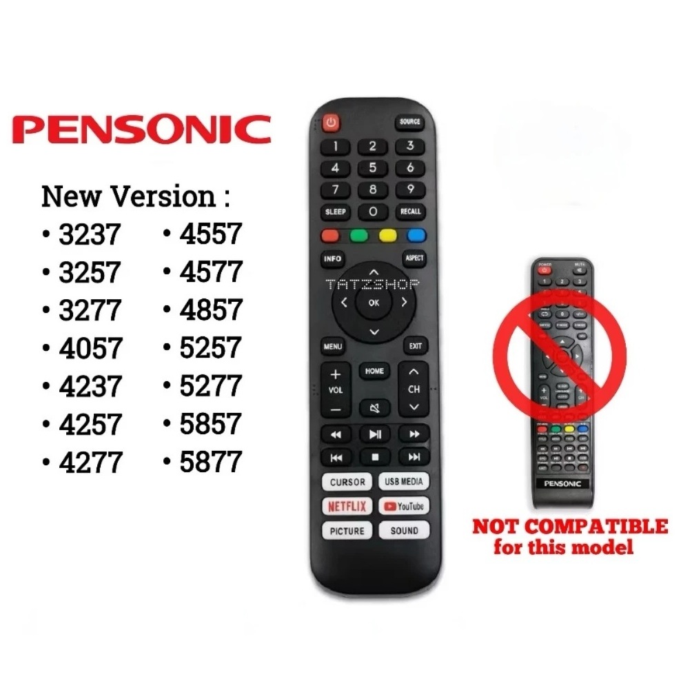 goodlight-plus Astron Pensonic Smart LED TV Remote Control For 3237 ...