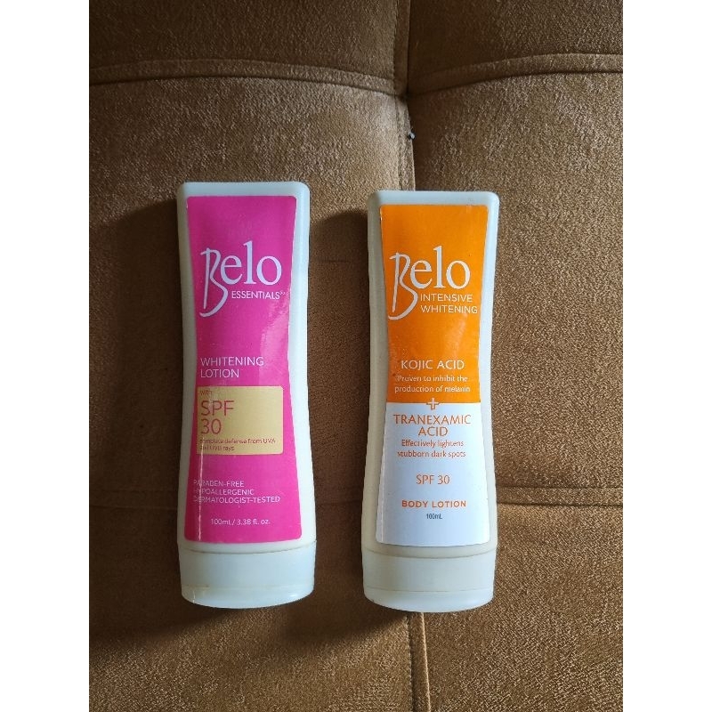 BELO ESSENTIALS WHITENING LOTION SPF30/ BELO INTENSIVE WHITENING ...