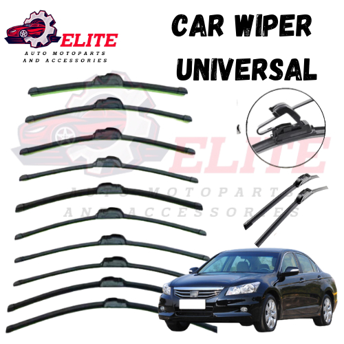 EliteAutoMoto Universal Car WIPER Type U Hook Windscreen Rubber Hybrid ...