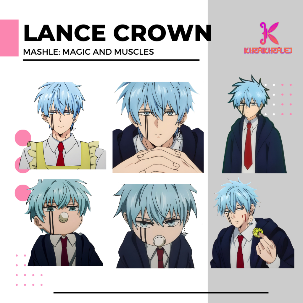 STICKER Lance Crown Mashle: Magic and Muscles Vinyl Waterproof Anime ...