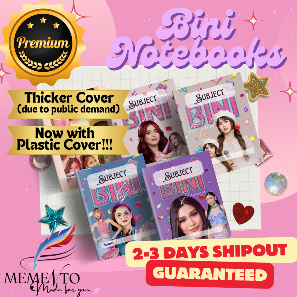 Personalized Bini Notebooks For Elementary students and High school ...