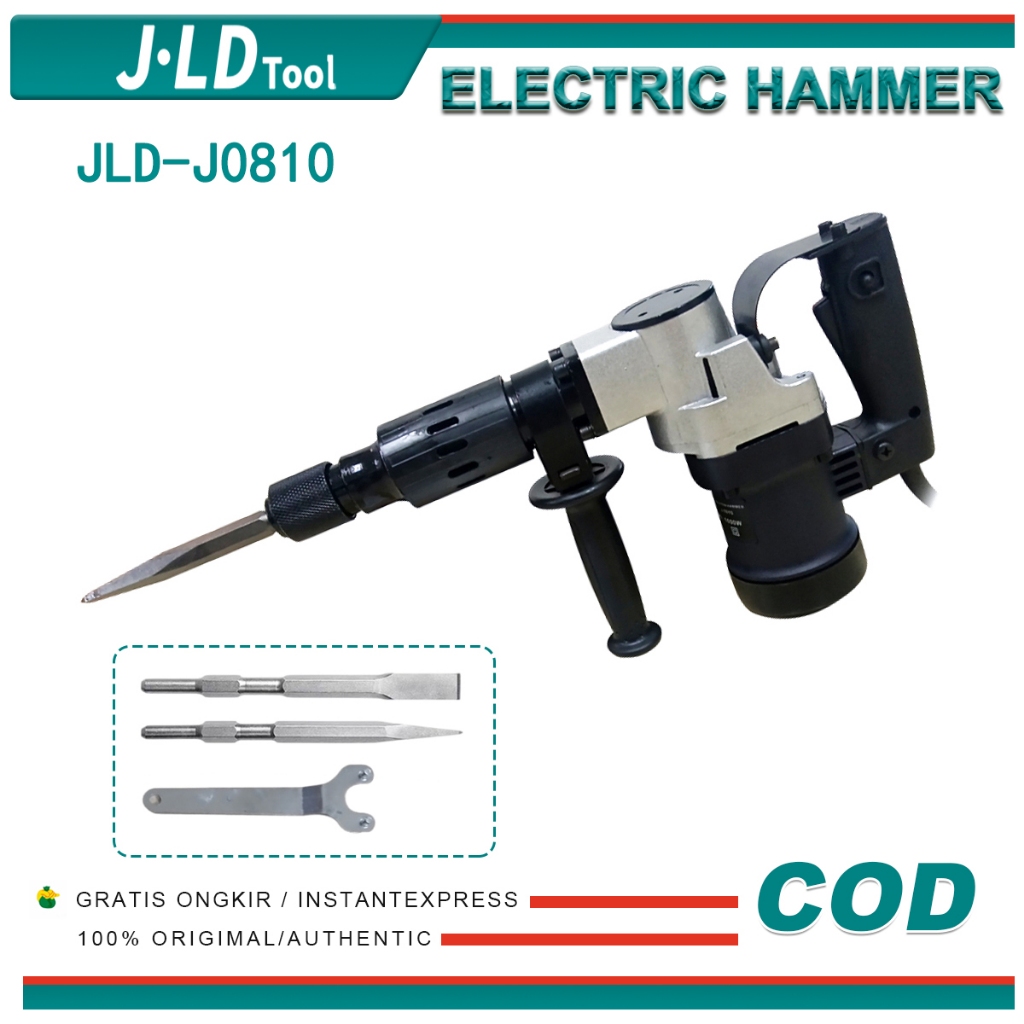 J.LD 1000W Rotary Demolition Hammer Heavy Duty J0810 Concrete Breaker ...