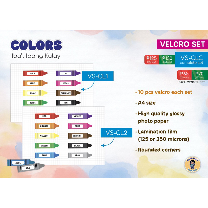 Interactive Worksheet | Busy Book - Colors / Kulay | Shopee Philippines