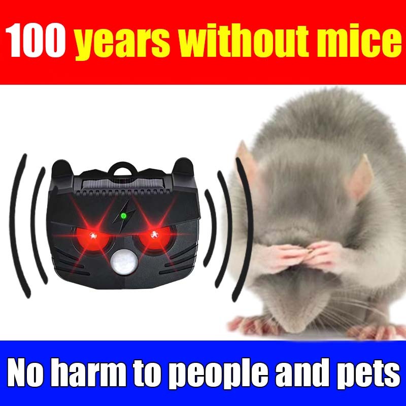 100 years without mice！Solar energy Ultrasonic Pest Repeller Sound ...