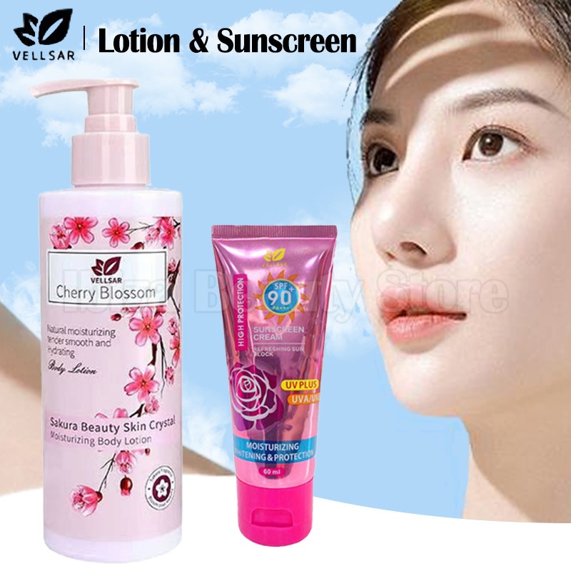 300ml Vellsar Cherry Blossom Body Lotion, Smooth & Moisturizing, 300ml ...