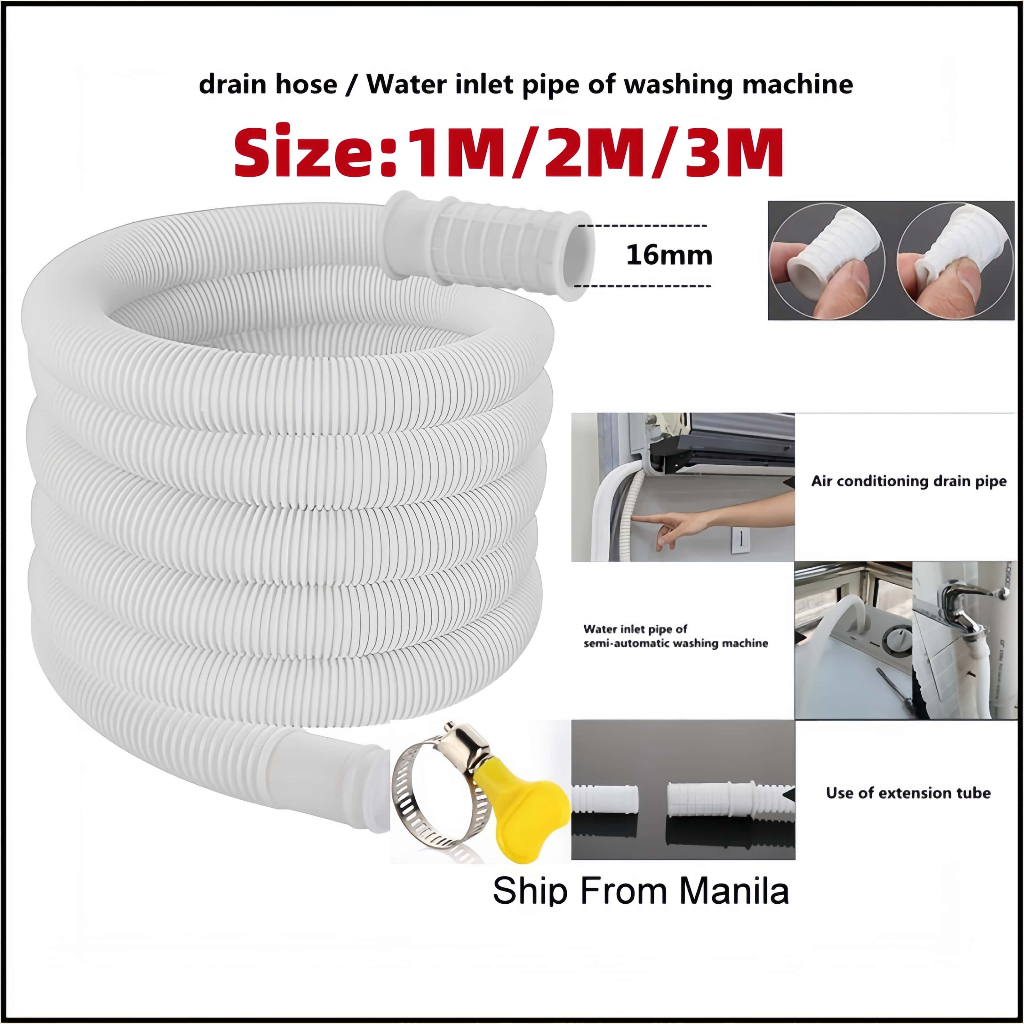 2M EXPANDABLE WASHING HOSE OUTLET Washing machine outlet hose ...