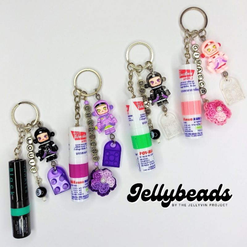 Customized Beads Keychain with Inhaler (JELLYBEADS x SPACEMOLLY EDITION ...