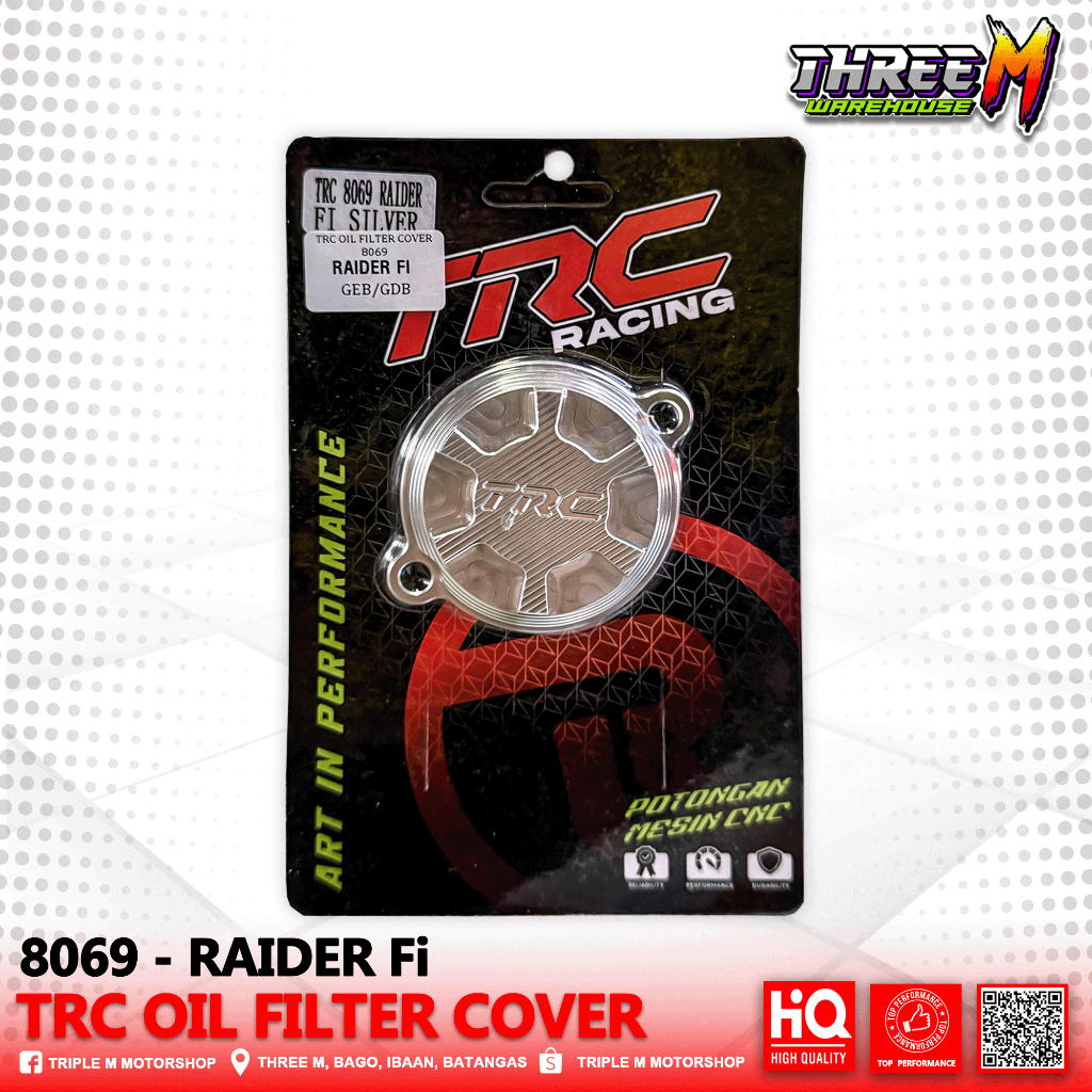 TRC CNC OIL FILTER COVER 8069 FOR RAIDER CARB/FI | Shopee Philippines