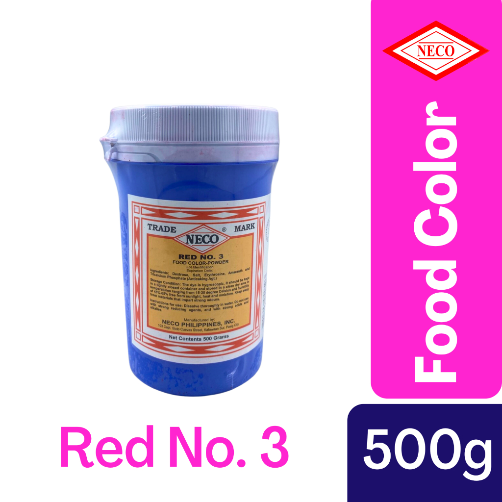 Red No. 3 NECO Food Color 500gms | Shopee Philippines