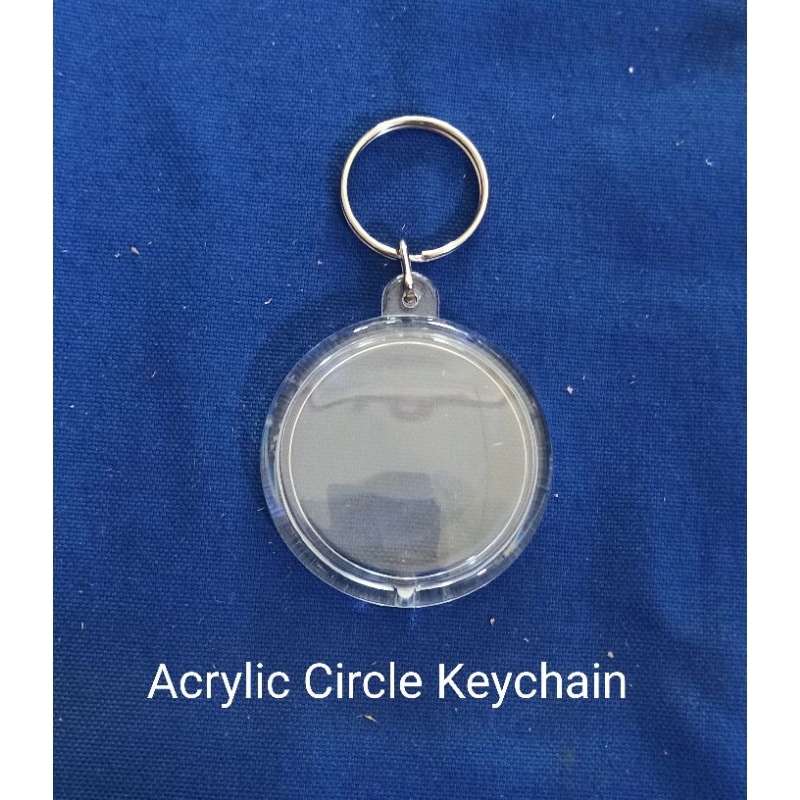 Round Circle Photo Insert Acrylic Keychain | Shopee Philippines