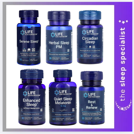 SLEEP Specialist| Life Extension Melatonin, Serene, Herbal, Circadian ...