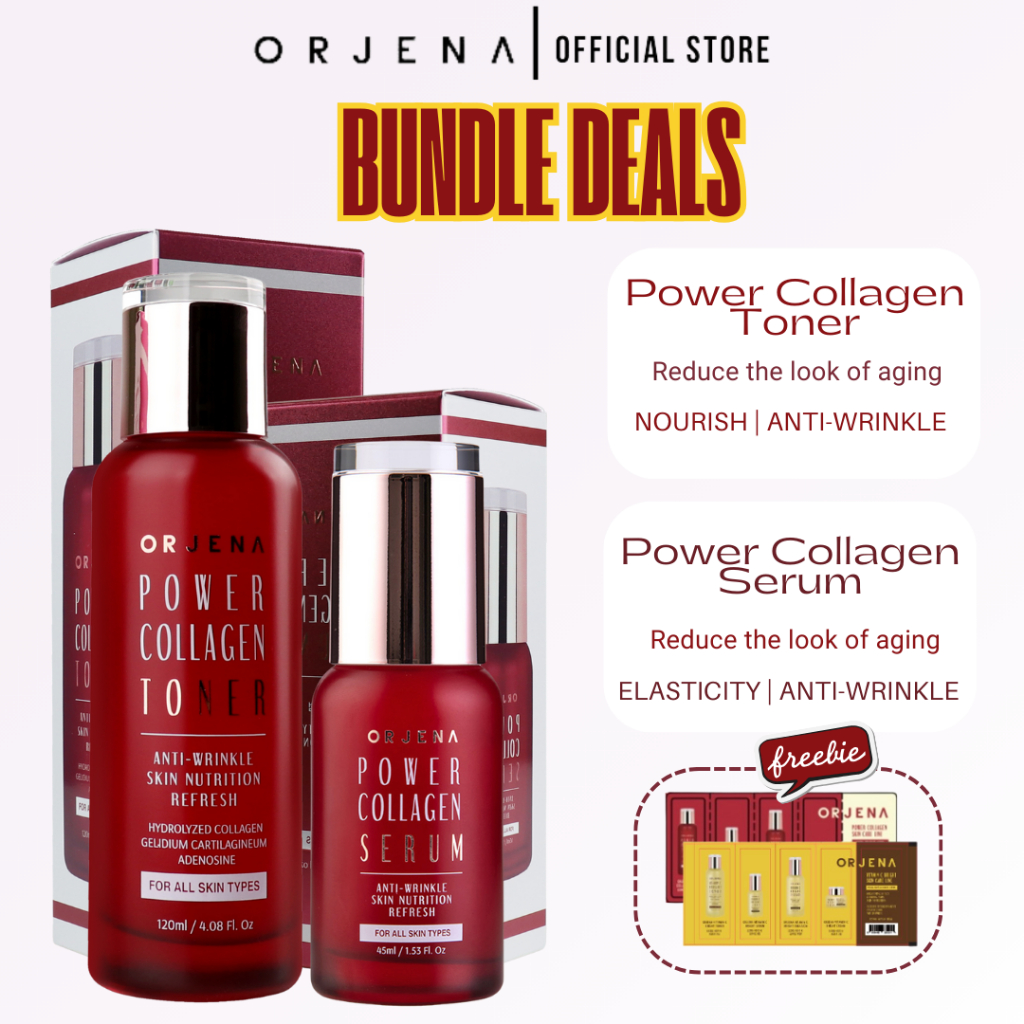 Orjena Power Collagen Toner + Serum Bundle Set ( Elasticity | Anti ...