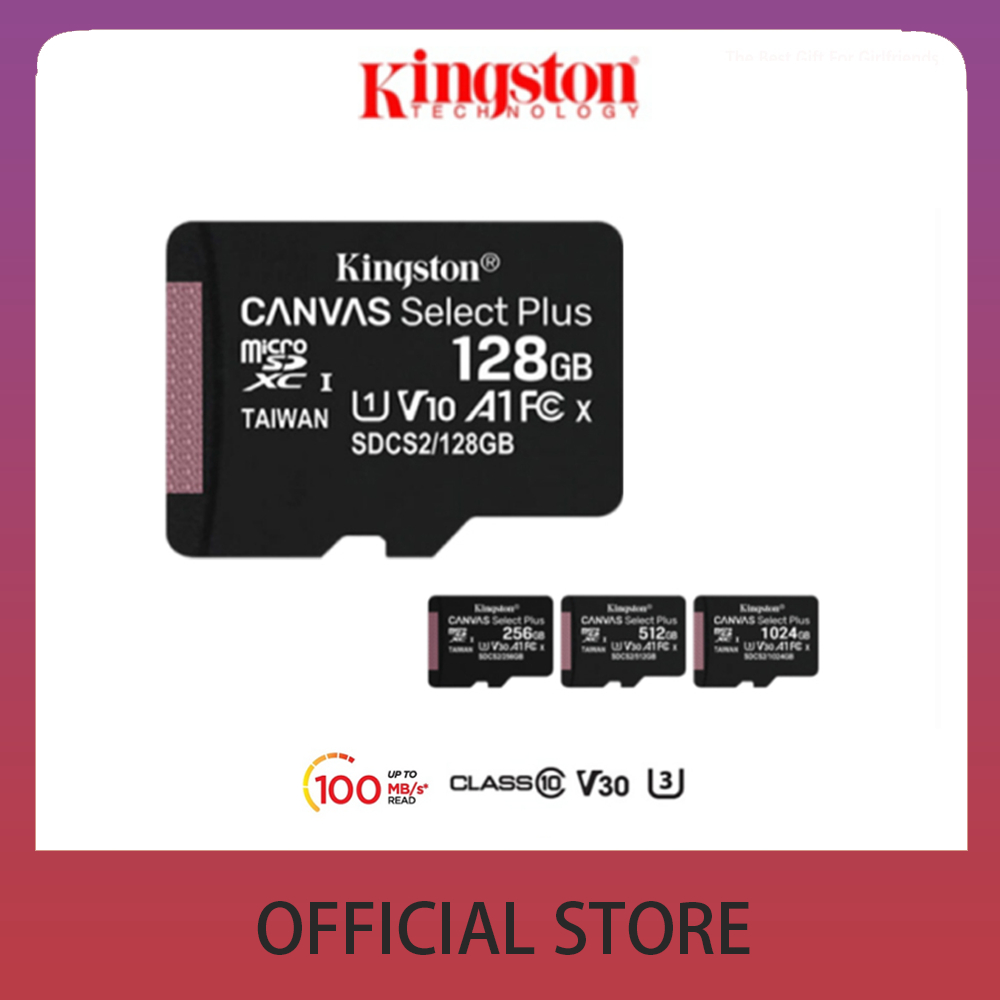 Kingston Canvas Select Plus with Android A1 Memory Card128GB 256GB 512GB 1TB Micro SD Card(COD ...