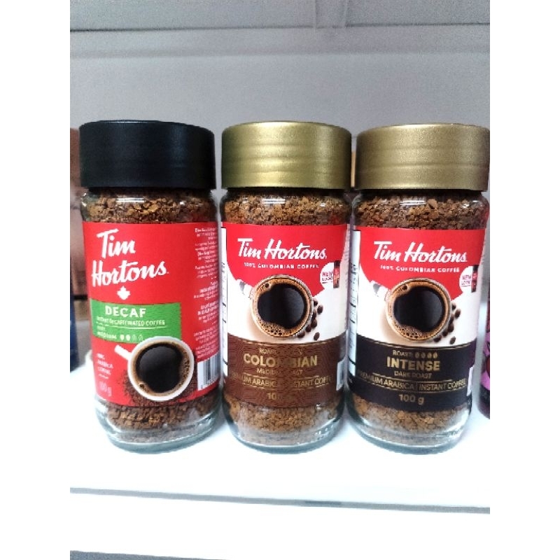 🇨🇦Tim Hortons Premium Instant Coffee, Light Roast, DECAF 100g | Shopee ...