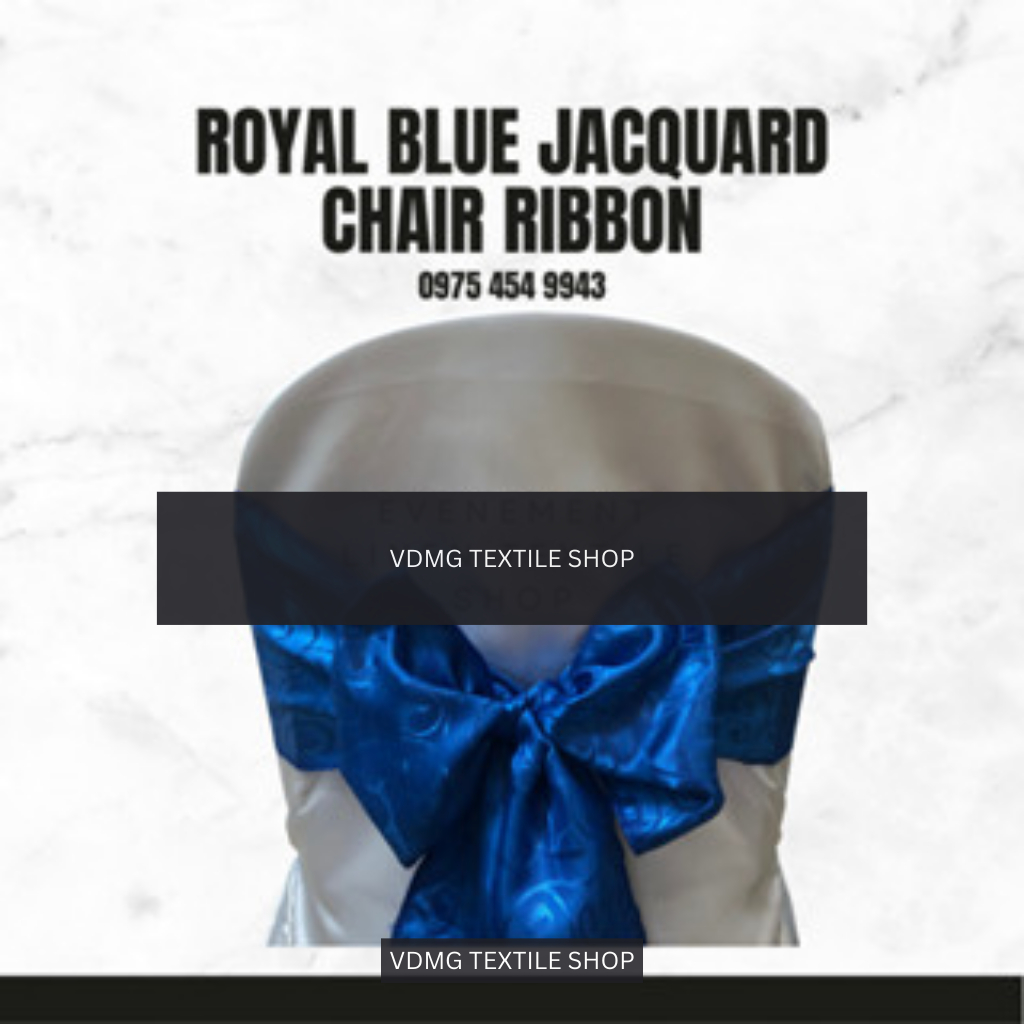 JACQUARD Ribbon for Monoblock Chair Ribbon Catering Events Ribbon VDMG ...